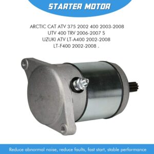 Starter Motor Replacement for Arctic Cat & Suzuki ATV 400 LT-A400F LT-A400FC Eiger Replaces # 3545-016 3313-719 3545-016 31210-PWB1-900 SM-14241 31100-38F00