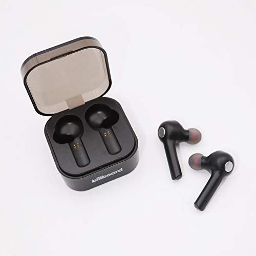 Billboard Bluetooth 5.0 True Wireless Stereo Earbuds with Charging Case, Black (BB2693)