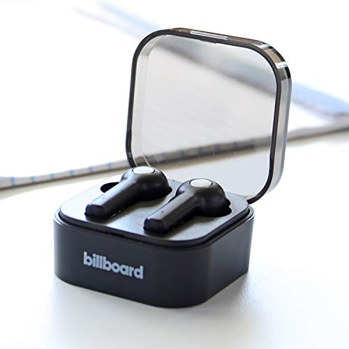 Billboard Bluetooth 5.0 True Wireless Stereo Earbuds with Charging Case, Black (BB2693)