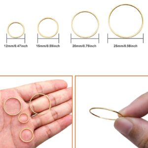 70pcs Earrings Beading Hoop Earring Finding Round Earring Circle Round Beading Hoop Open Bezel Pendant Frame for Jewelry Making