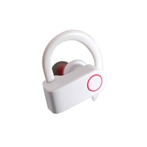 Wireless Gear Bluetooth 5.0 True Wireless Stereo Sport Earhooks with Charging Case, Gray/Red, White (G0685)