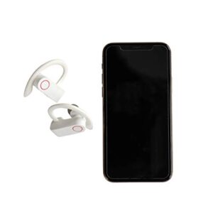 Wireless Gear Bluetooth 5.0 True Wireless Stereo Sport Earhooks with Charging Case, Gray/Red, White (G0685)