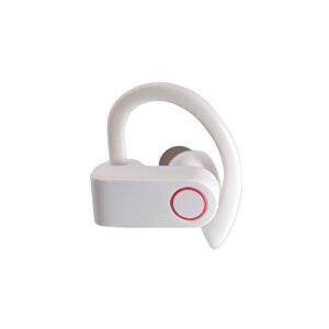 Wireless Gear Bluetooth 5.0 True Wireless Stereo Sport Earhooks with Charging Case, Gray/Red, White (G0685)