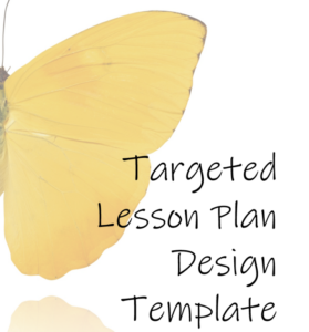 lesson plan template for targeted instruction: distance learning, special education & social emotional learning (sel).