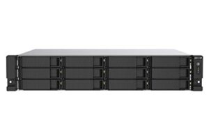 qnap ts-1253du-rp 12 bay rackmount nas with two 2.5gbe ports, redundant psu