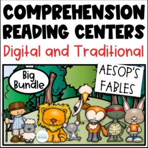 aesop's fable comprehension centers - 20 separate titles - big bundle!!