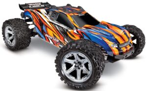 traxxas 670764orng rustler 4x4 vxl: 1/10 scale stadi