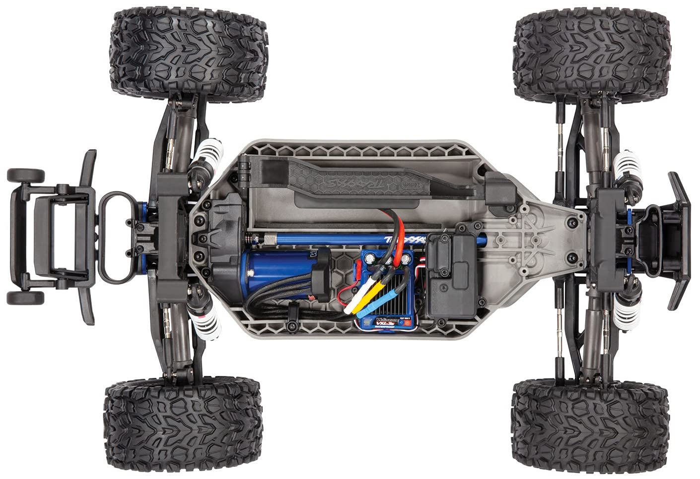 Traxxas 670764ORNG Rustler 4x4 Vxl: 1/10 Scale Stadi