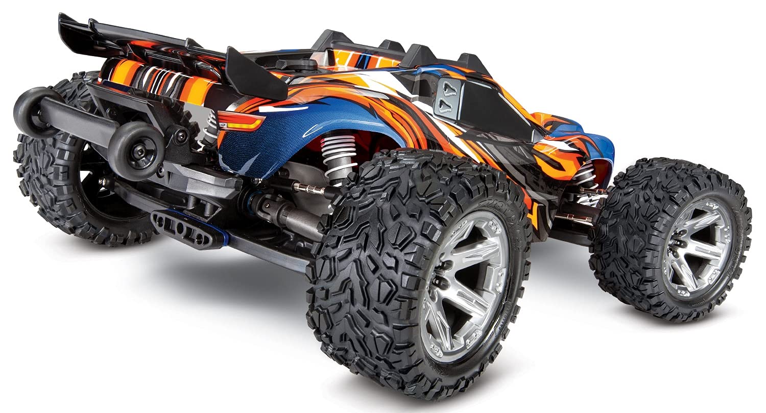 Traxxas 670764ORNG Rustler 4x4 Vxl: 1/10 Scale Stadi