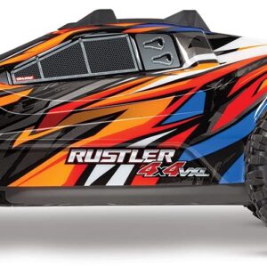 Traxxas 670764ORNG Rustler 4x4 Vxl: 1/10 Scale Stadi