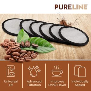 Pure Line Replacment for Mr. Coffee Water Filter Charcoal Disks. Universal Fit for Mr. Coffee Machines. (12 Pack)