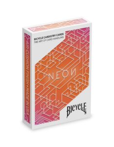 bicycle neon blue aurora cardistry deck (not a playable deck)