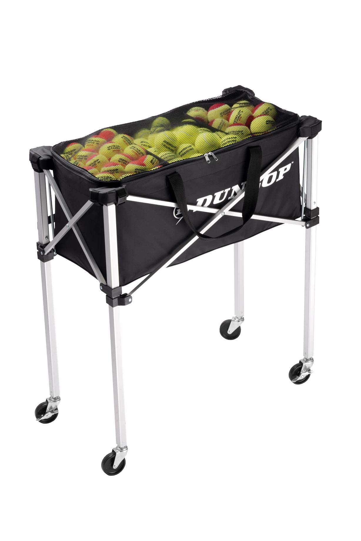 DUNLOP Unisex's 622543 Tennisball Foldable Teaching Carts for 250 Balls, Metal Grey/Black, One Size