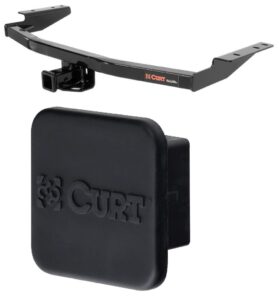 curt 13126 22272 class 3 trailer hitch with 2 inch receiver and 2 inch rubber hitch tube cover bundle for nissan pathfinder and infiniti qx60