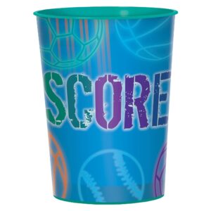 amscan birthday baller favor cup - 16 oz. | 1 pc.