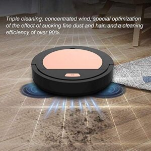 Robot Vacuum, 1800Pa Super Suction, 90 Min Running Time, Quiet, Robotic Vacuum Cleaner for Pet Hair, Hard Floor, Carpet (12.6X2.56, Black)