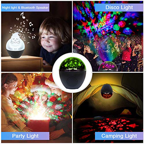 COSOOS Christmas Projector Lights, Christmas Decorations Xmas Night Light Projection for Kids, Disco Ball, Home Bar Pub Makeup Party Supplies, Christmas Gift Stocking Stuffer