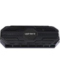 uphere 10-port 6pin sata rgb hub with 21-key remote control/splitter for 6-pin case fans in black-mbx10