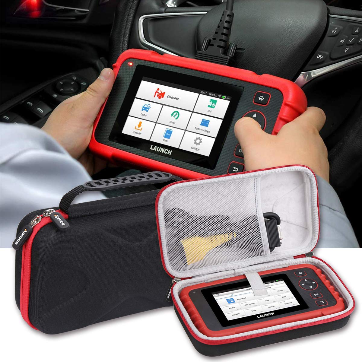 Aproca Hard Travel Storage Carrying Case for Launch Scan Tool CRP129X CRP123X OBD2 Scanner