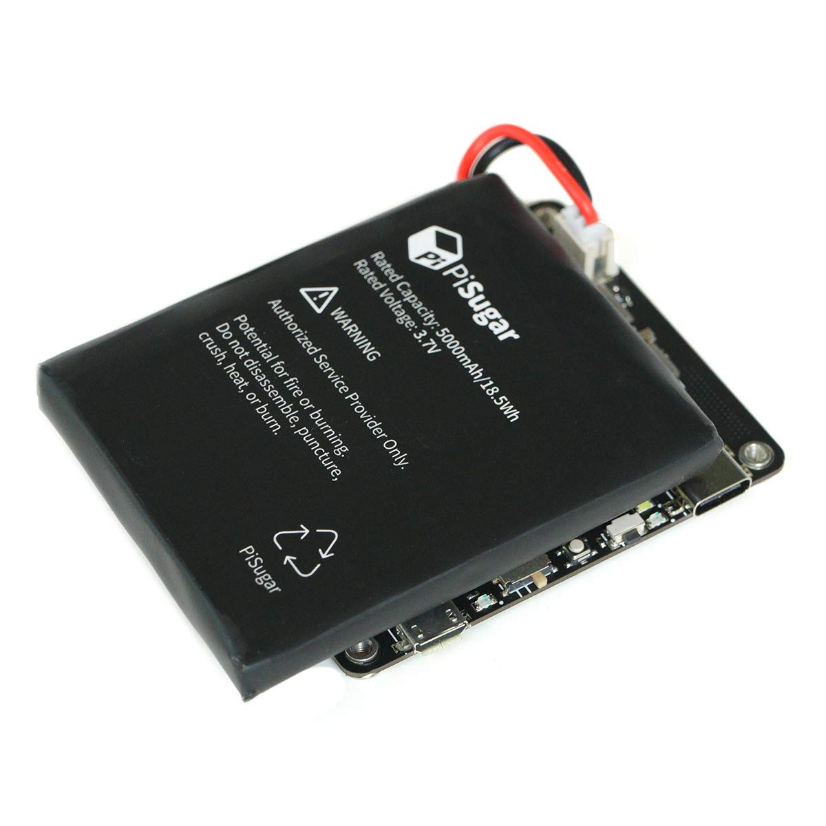 Pisugar2 Plus Portable 5000 mAh UPS Lithium Battery Power Module Platform for Every Raspberry Pi 3B/3B+/4B Model Accessories handhold(Not Include Raspberry Pi)