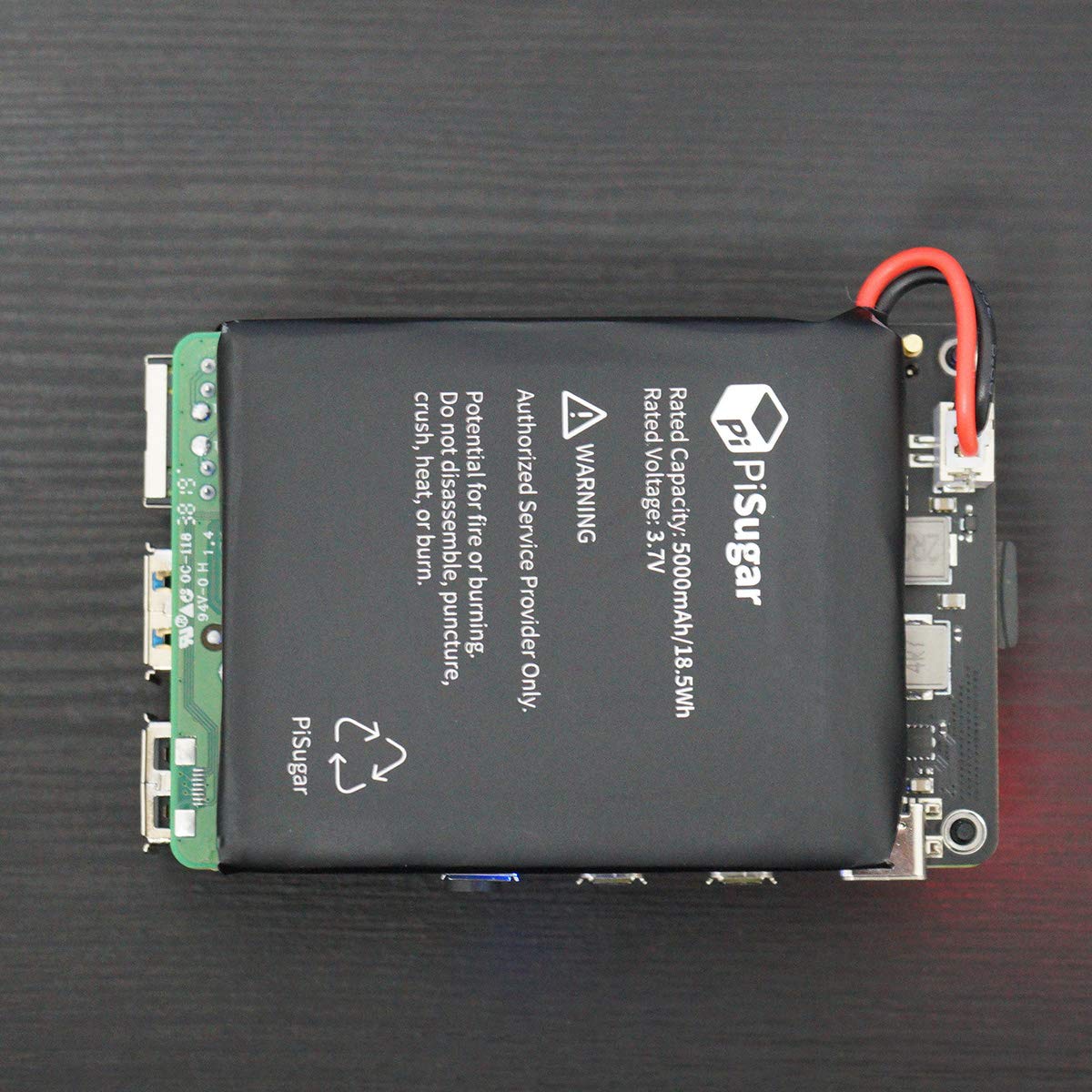 Pisugar2 Plus Portable 5000 mAh UPS Lithium Battery Power Module Platform for Every Raspberry Pi 3B/3B+/4B Model Accessories handhold(Not Include Raspberry Pi)