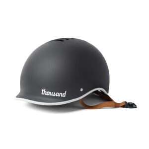 thousand heritage collection, adult bike helmet, ce safety certified, carbon black, large