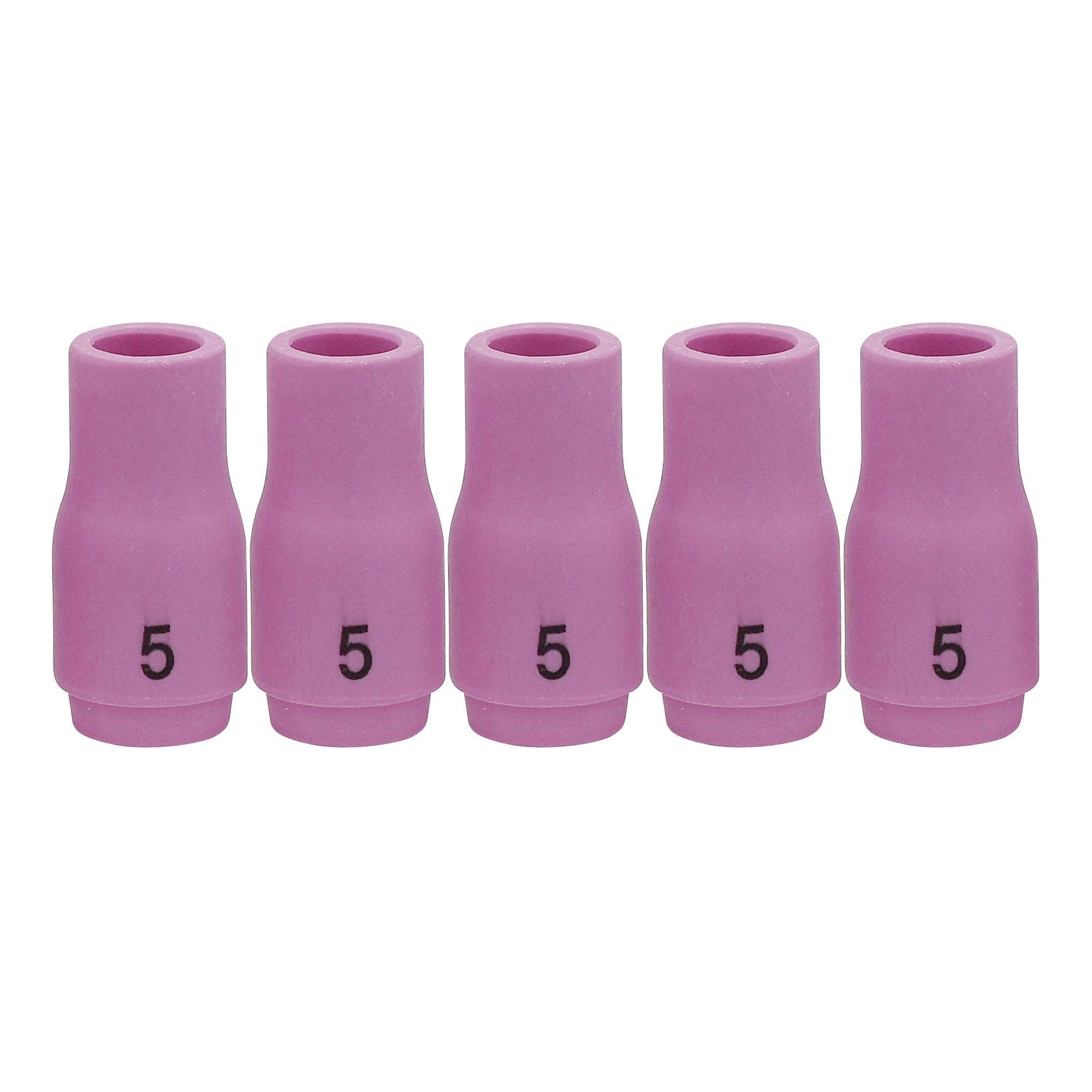 13N09 5# TIG Alumina Nozzle Ceramic Cups Fit PTA SR DB WP 9 20 25 TIG Welding Torch Accessories 10PK (13N09 5#)