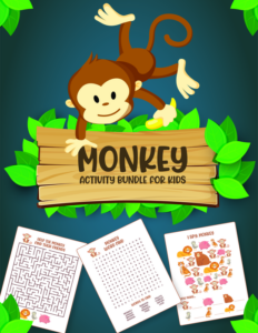 monkey activity bundle for kids