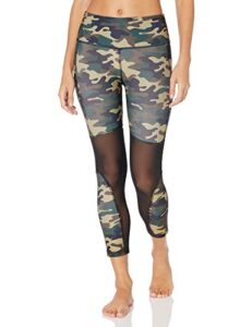 v.i.p. jeans performance leggings for women high waist yoga pants mesh athleisure wear, classic camo, x-large