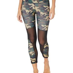 V.I.P. JEANS Performance Leggings for Women high Waist Yoga Pants mesh Athleisure wear, Classic Camo, X-Large