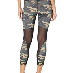 V.I.P. JEANS Performance Leggings for Women high Waist Yoga Pants mesh Athleisure wear, Classic Camo, X-Large