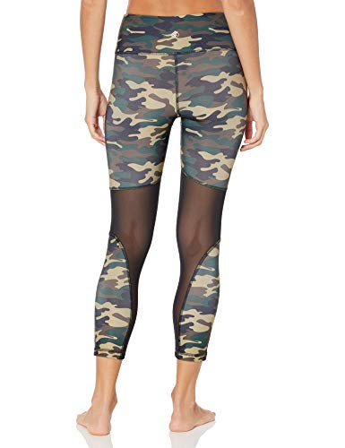 V.I.P. JEANS Performance Leggings for Women high Waist Yoga Pants mesh Athleisure wear, Classic Camo, X-Large