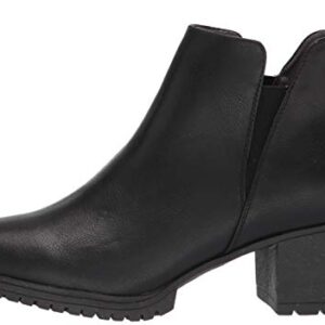 Dr. Scholl's Shoes womens London Ankle Boot, Black Smooth, 10 US