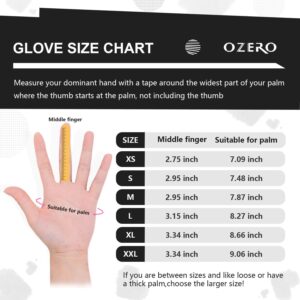 OZERO Winter Waterproof Gloves for Men: Women Gloves for Running Touchscreen - M Size & Red