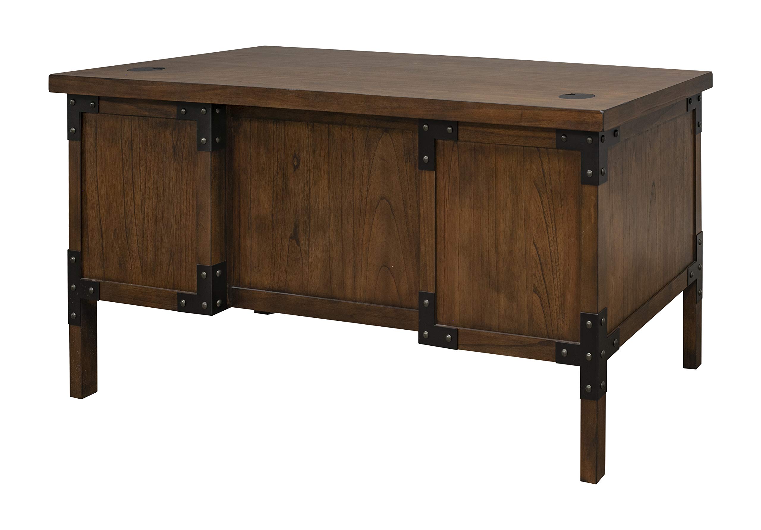 Martin Furniture HALF PEDESTAL DESK, Brown