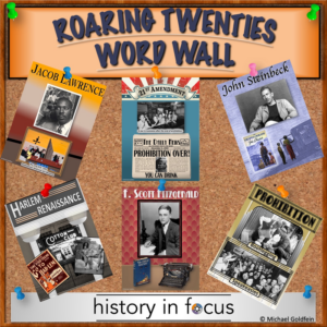 roaring twenties word wall