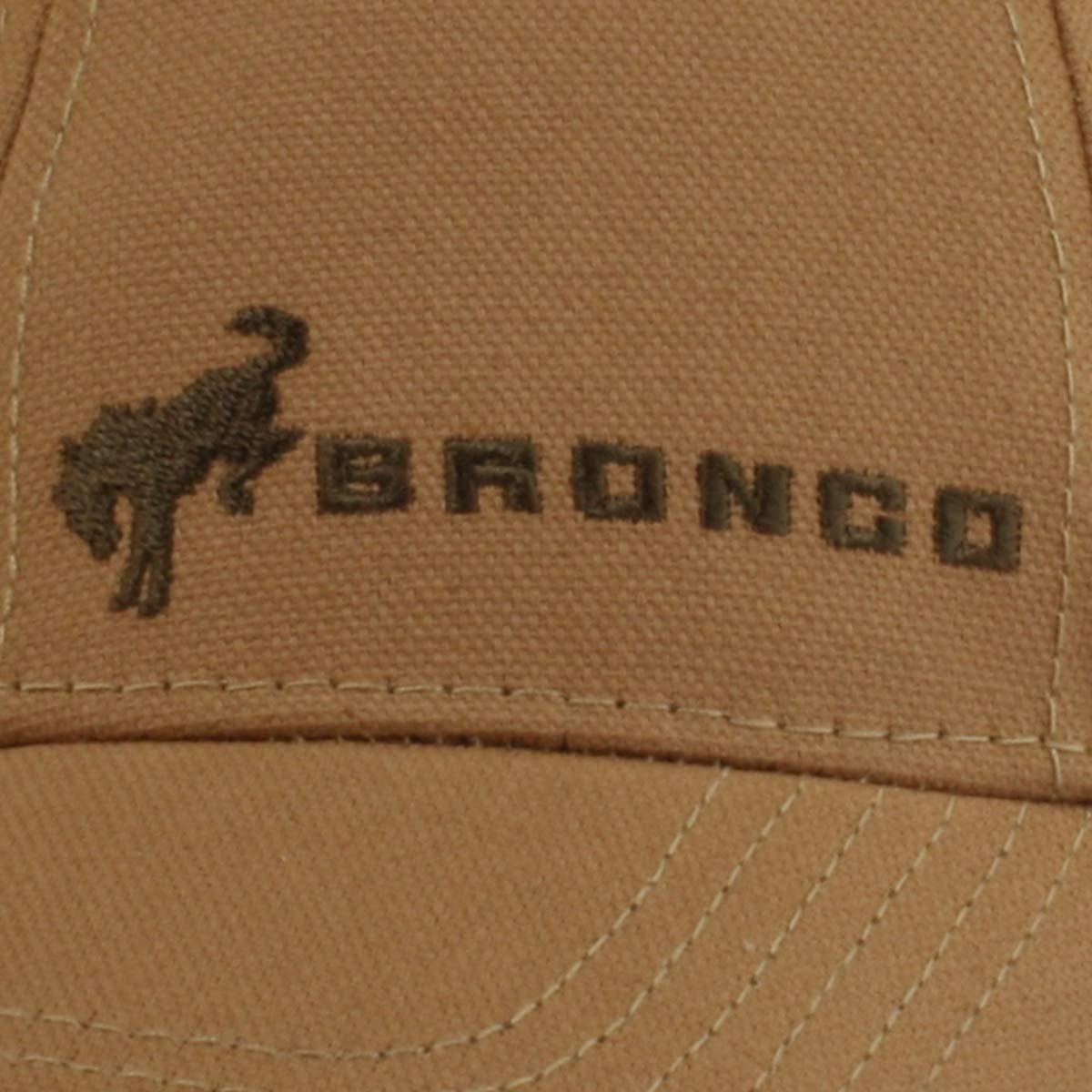 Ford Bronco Baseball Cap, Adjustable 6-Panel Duck Hat, Brown