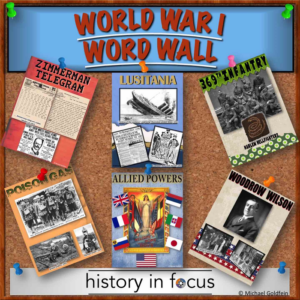 world war i word wall