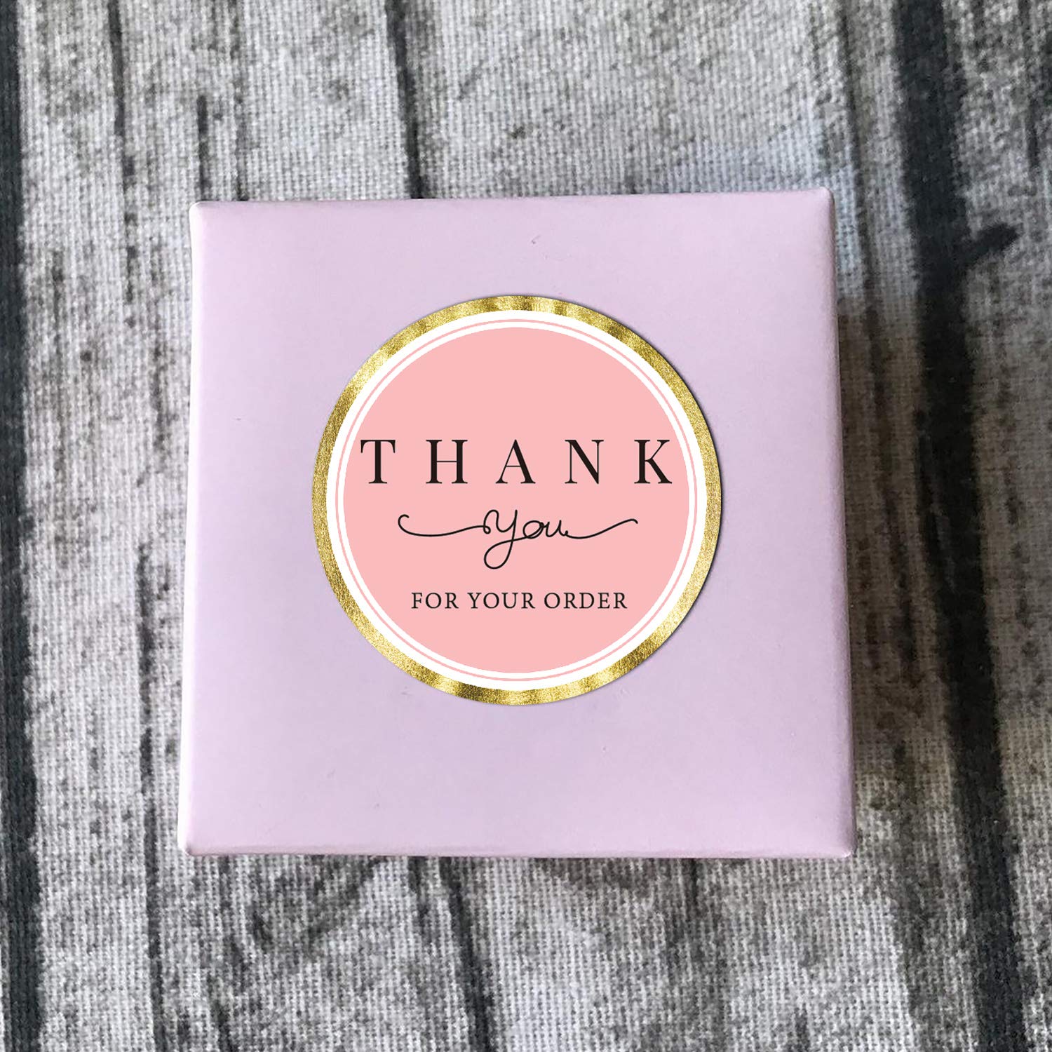 500 Thank You for Your Order Stickers, Chic Pink Thank You Stickers for Small Business, Thank You for Your Business Label Stickers, 1.4 Inches Thank You Stickers Roll.