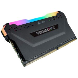 corsair vengeance rgb pro 8gb (1x8gb) ddr4 3200 (pc4-25600) c16 optimized for amd ryzen – black