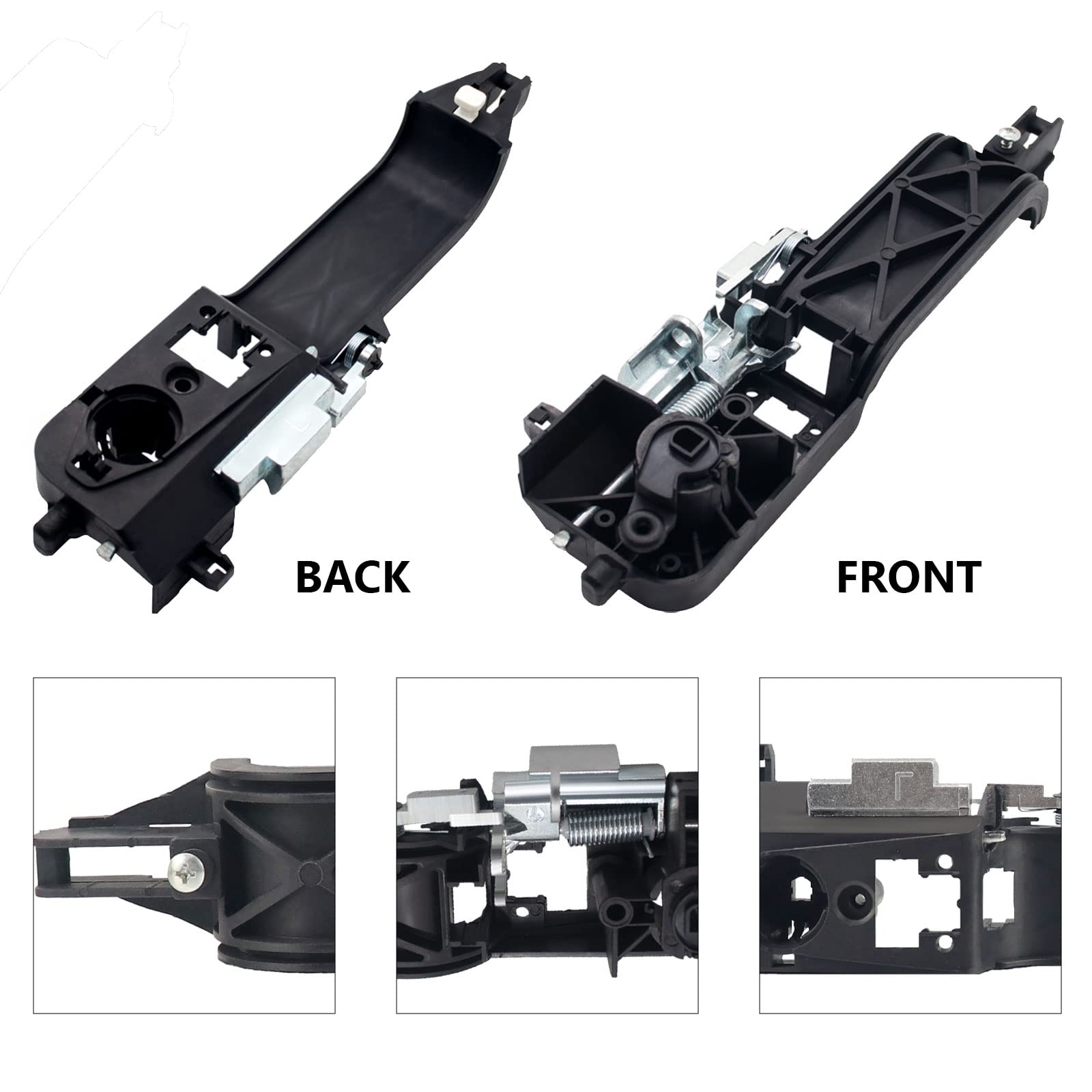 Sikawai 8s4z5426685b Driver Door Handle Front Left Driver Side Bracket Base Reinforcement Fits for 2008 2009 2010 2011 Ford Focus Door Handle Replaces 8s4z-5426685-b 926324 926-324