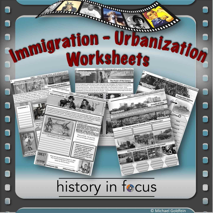 Immigration and Urbanization Worksheets