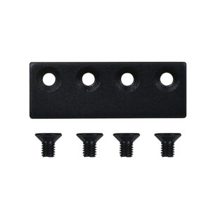 national hardware n700-106 interior sliding barn door hardware connecting adaptor, 3 1/8 in, matte black