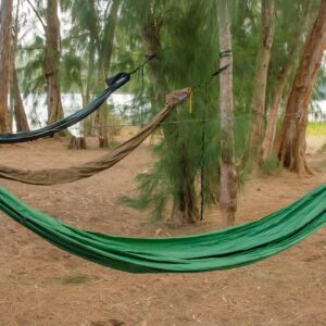 Go Hammock 2.0-11' Long for Max Comfort, w/Ridgeline, Rapid Deployment Bag, Carabiners & Fabric Tensioners (Coyote Brown)