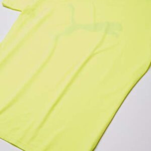 PUMA Men's Cat Tee, Fizzy Yellow Heather, S