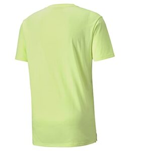 PUMA Men's Cat Tee, Fizzy Yellow Heather, S