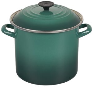 le creuset enamel over steel stockpot, 8-quart artichaut