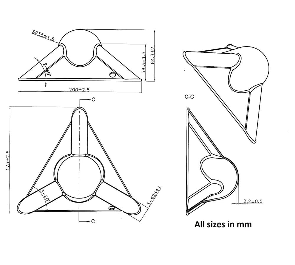 Mytee Products (10 Pack) Large Triangular Tarp Protector Flatbed Tow Truck Trailer