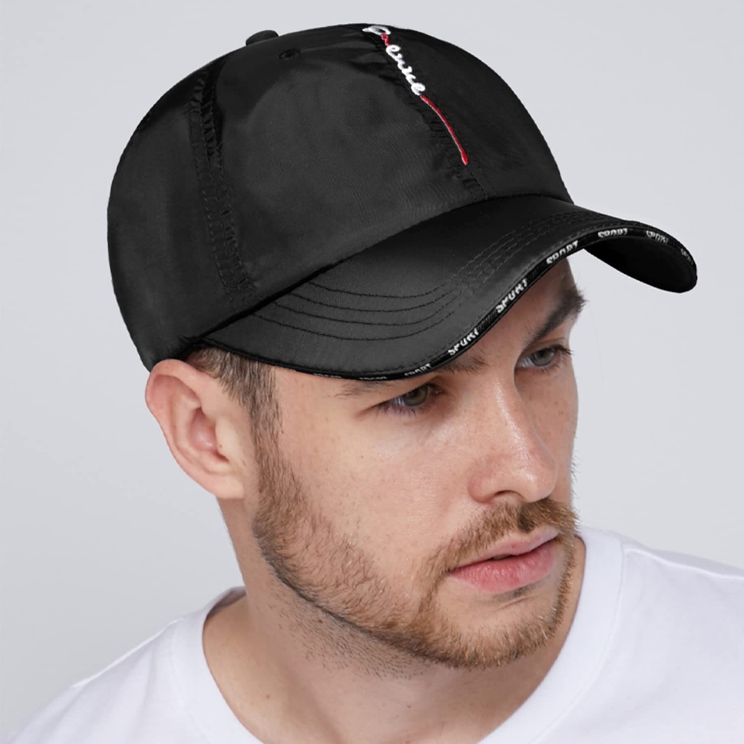 Croogo Baseball Cap Embroidered Quick Dry Sports Hat UV Protection Lightweight Outdoor Sun Hats Unisex,Black-CP13