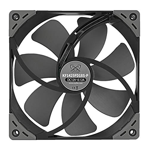 Scythe Kaze Flex 140mm Fan, PWM 300-1800RPM, Quiet Case/Radiator Fan, Single Pack